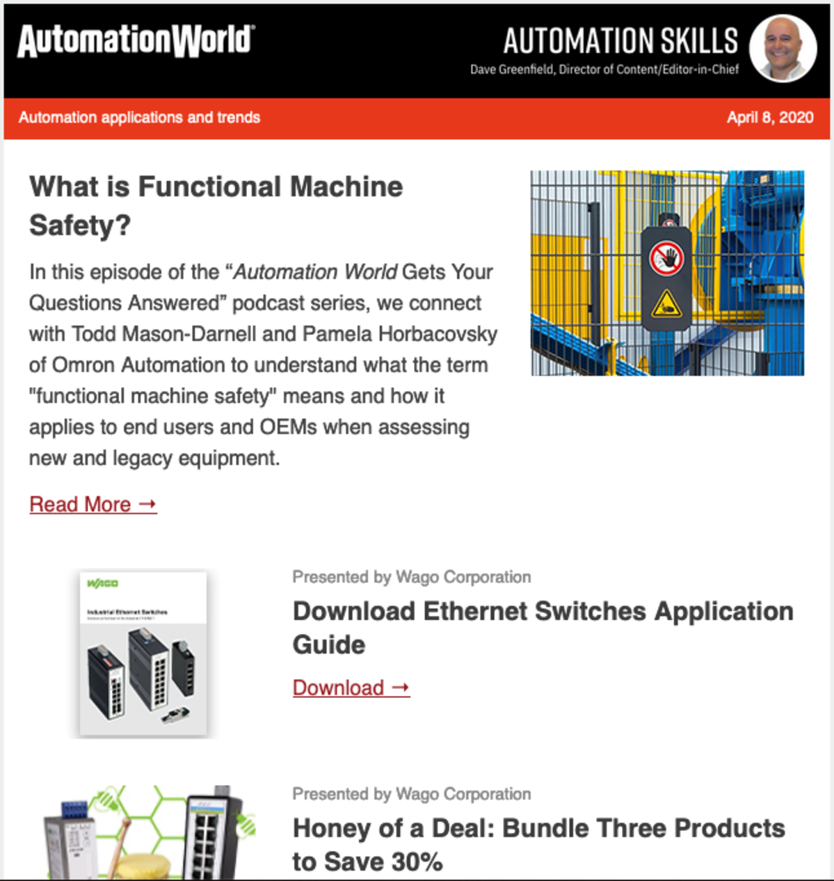 Automation World Newsletters | Product Hub
